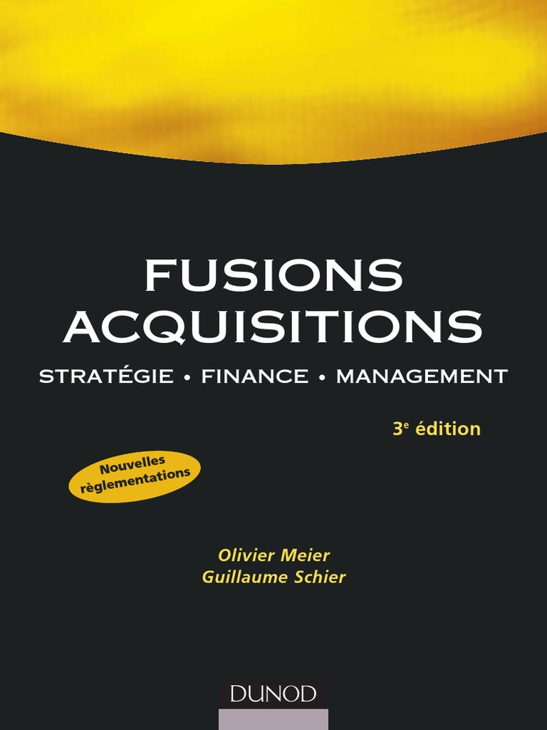 Fusions - Acquisitions Livre | PDF | Fusions et acquisitions | Stratégie militaire