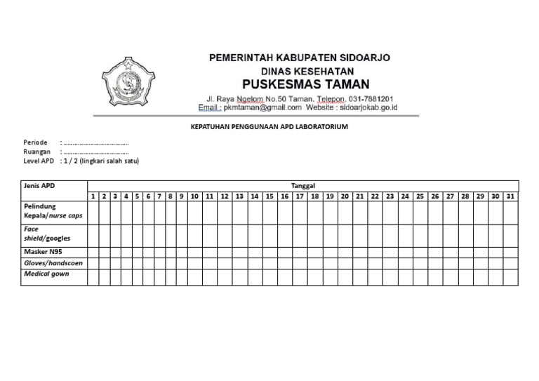 Format Audit Apd New 2023 Lab | PDF