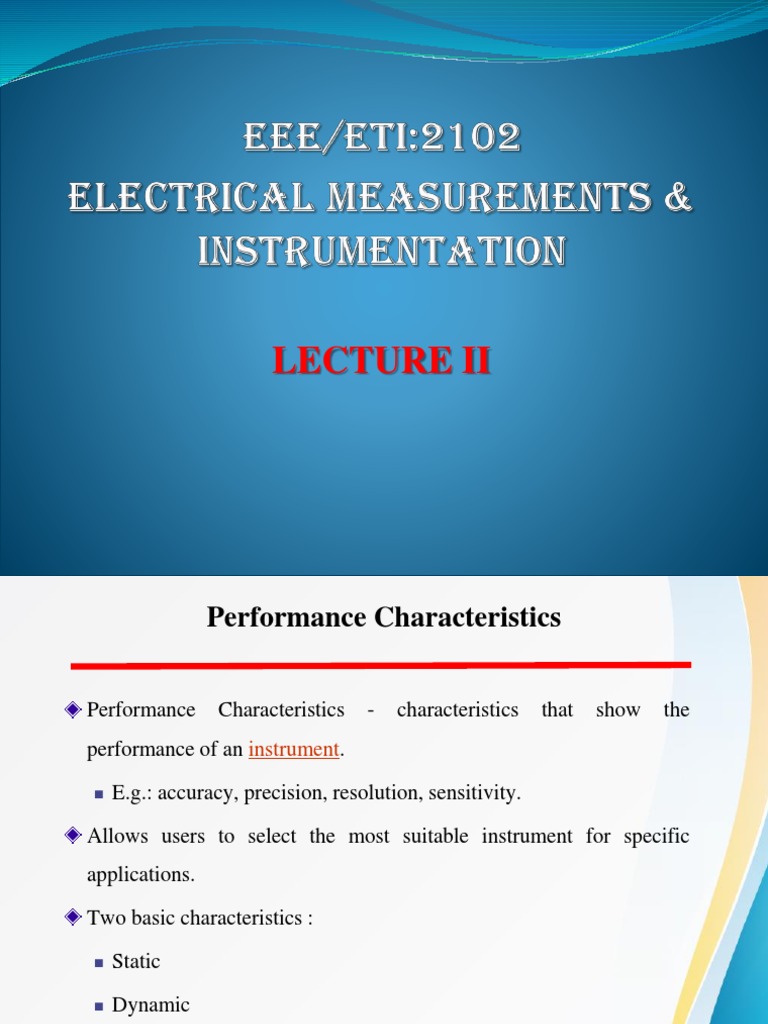 Lecture 2 - Characteristics of MS | PDF | Accuracy And Precision | Observational Error