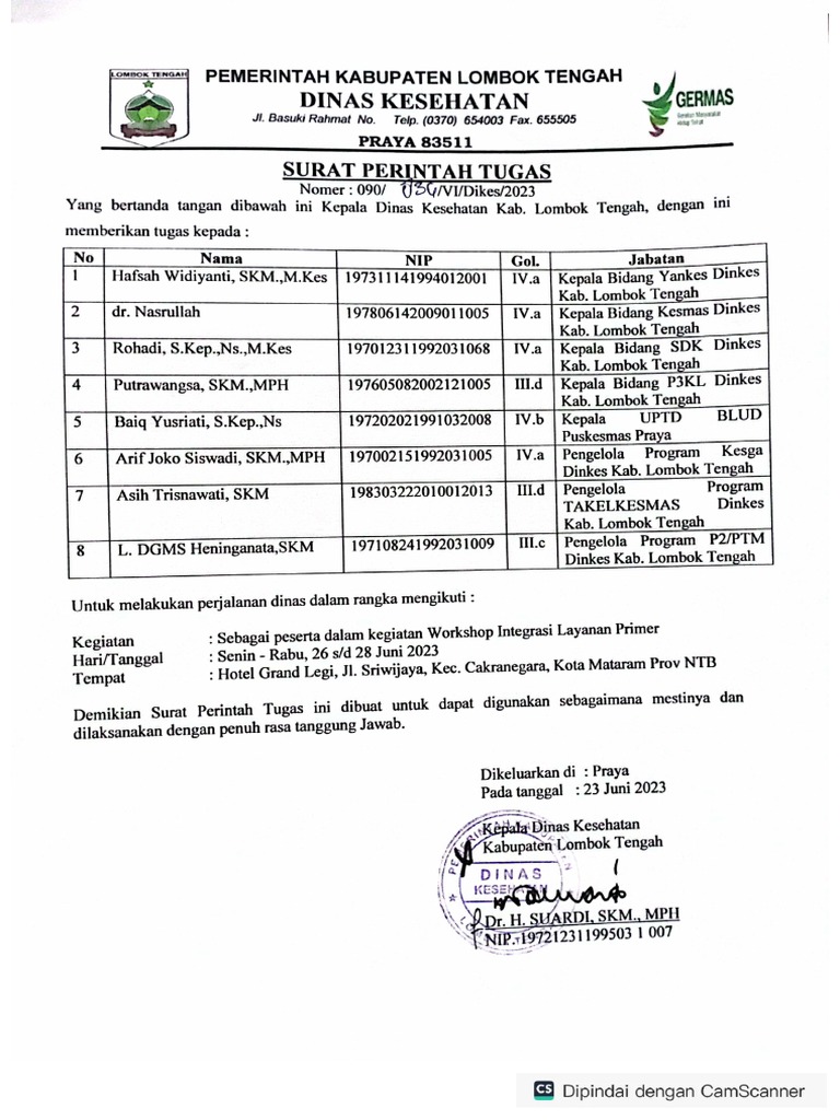 SPT Workshop Integrasi Layanan Primer | PDF