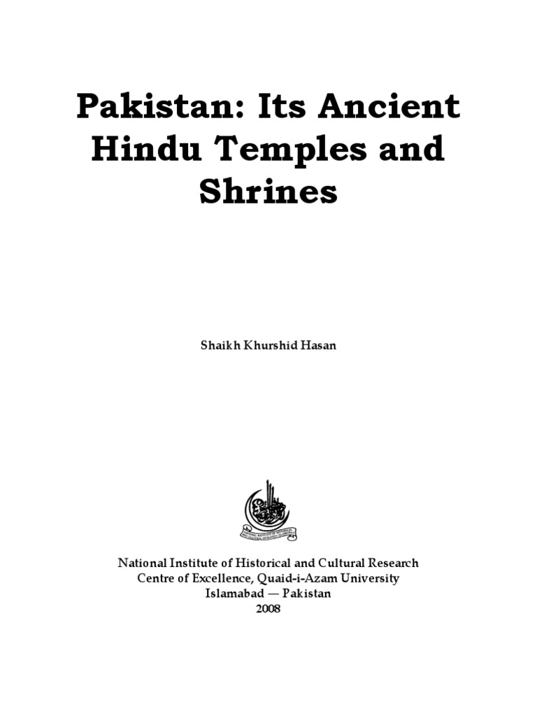 Pakistan Its Ancient Hindu Temples and Shrines | PDF | Hindu Deities | God