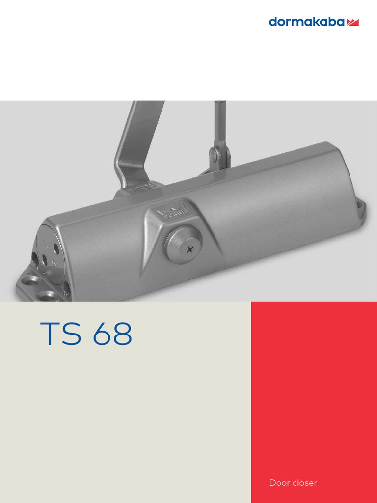 Dormakaba TS68 | PDF | Door | Manufactured Goods