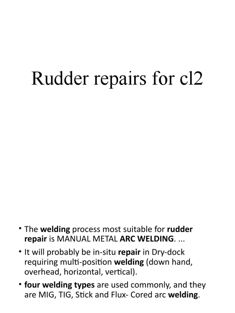 Rudder Repairs 19022020 | PDF | Rudder | Welding