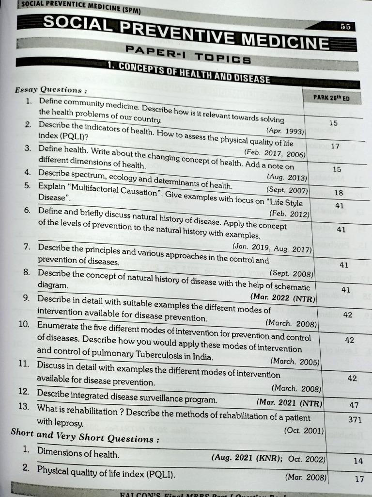 Falcon SPM Paper 1 | Download Free PDF | Epidemiology | Medical Humanities