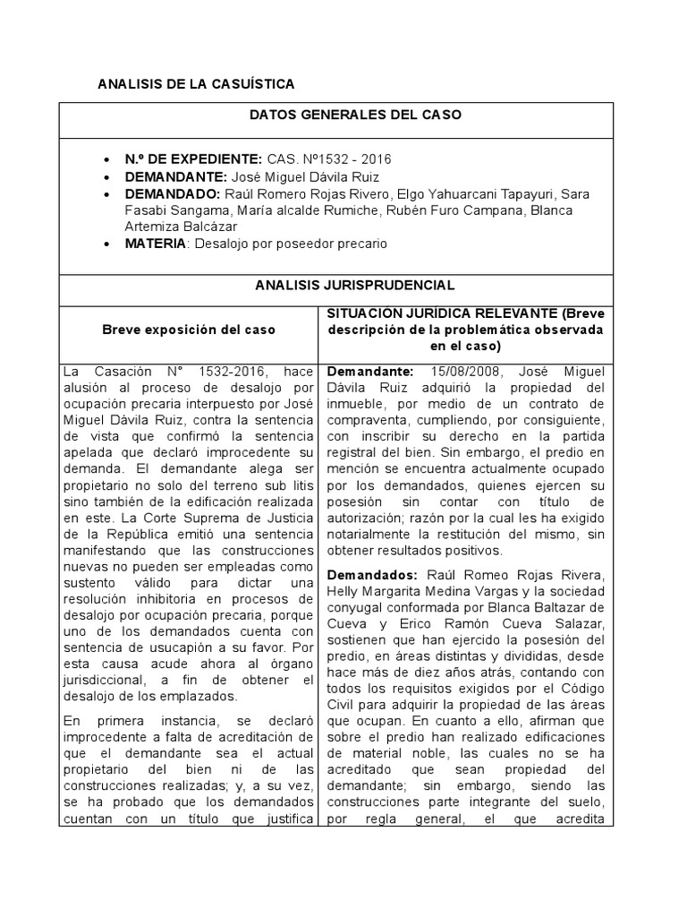 Analisis de La Casuística | PDF | Sentencia (ley) | Gobierno