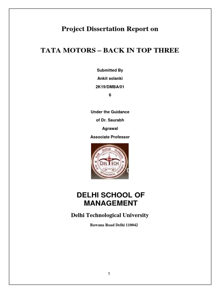 Major Project Ankit Solanki Pdf Vehicles Motor Vehicle