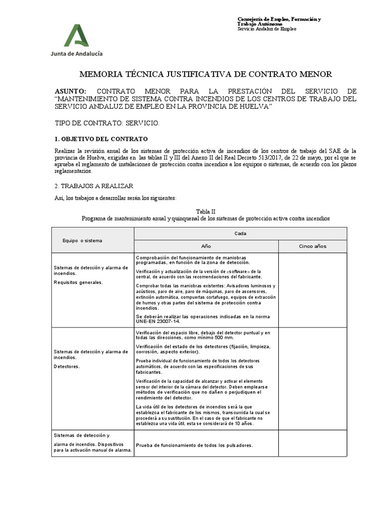Memoria-ténc-CONTRATO-MENOR | PDF | Derecho laboral