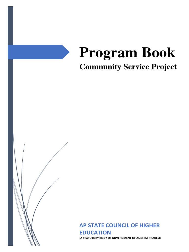 Program Book For Community Service Project | PDF | Career & Growth | Art