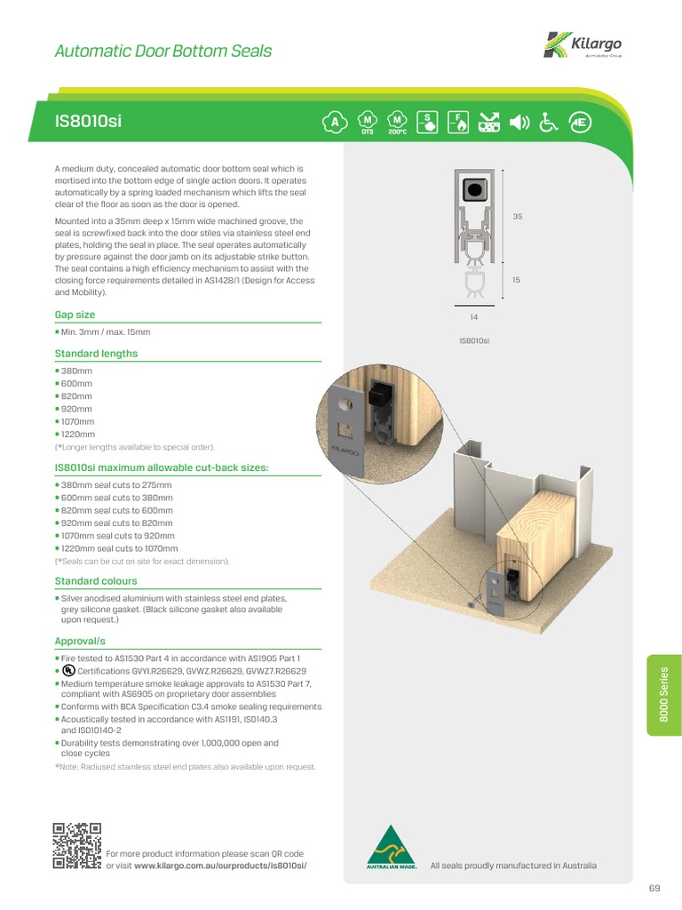 Kilargo IS8010Si | PDF | Door | Manufactured Goods