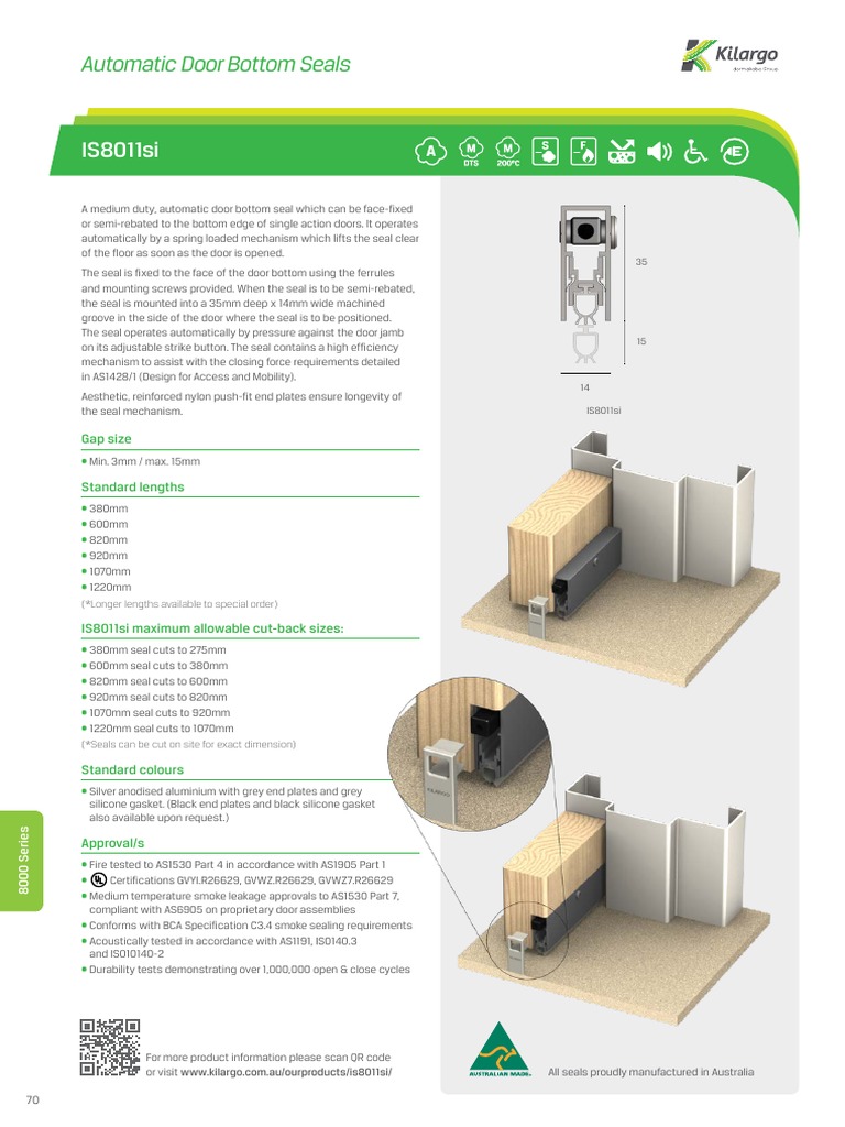 Kilargo IS8011Si | PDF | Door | Equipment
