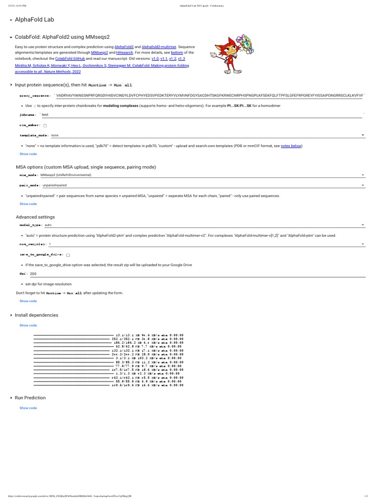 AlphaFold2 Lab 2023.ipynb - Colaboratory | PDF | Computing | Software ... AlphaFold2 Lab 2023.ipynb - Colaboratory | PDF | Computing | Software ...