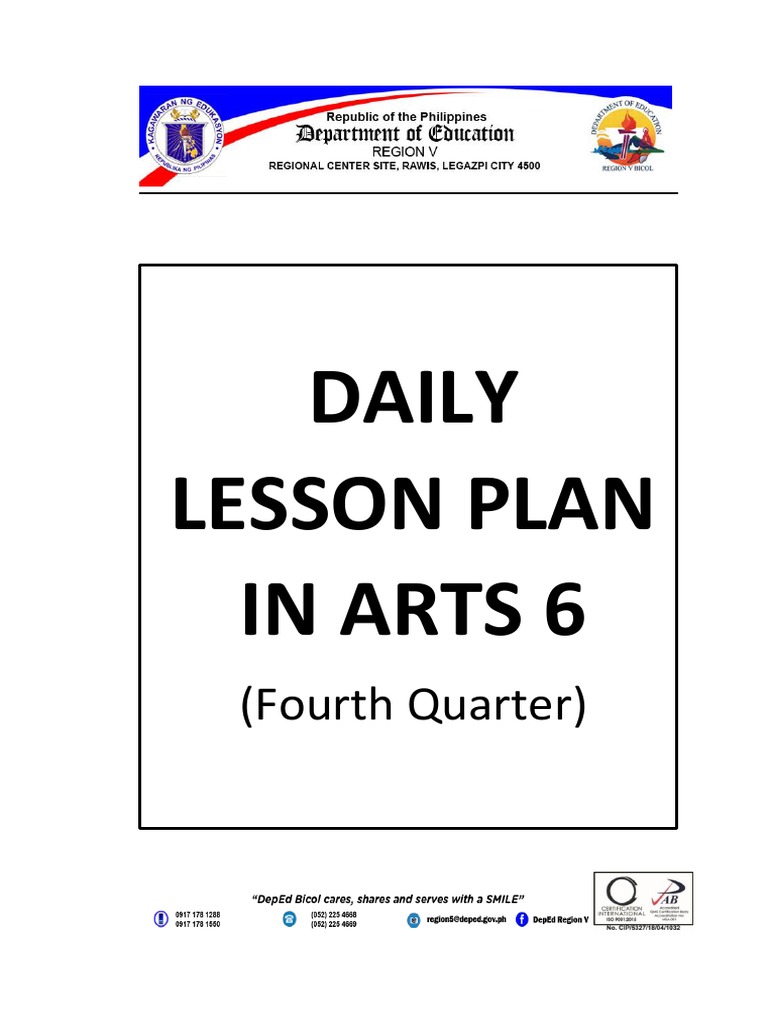 Grade 6 - Arts (Fourth Quarter) | PDF | Lesson Plan | 3 D Computer Graphics
