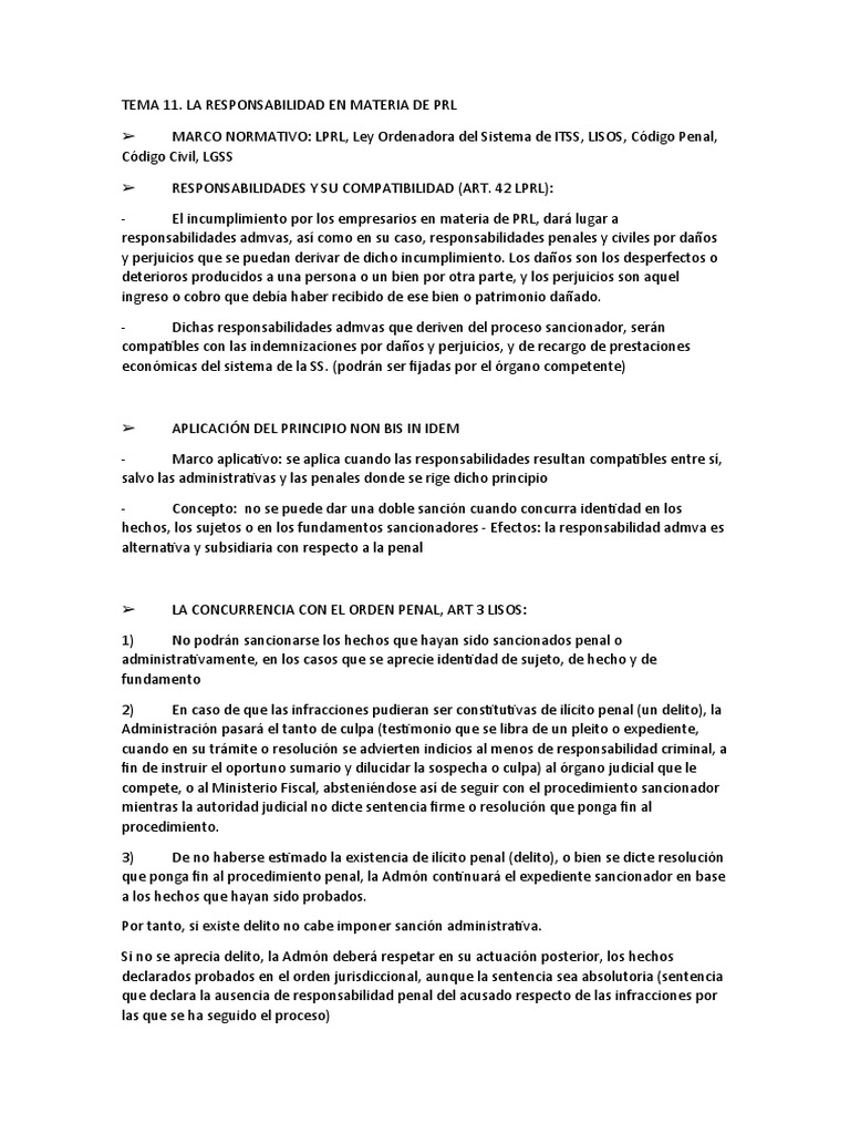 Tema 10 PRL | PDF | Derecho penal | Castigos