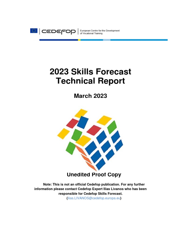 2023 Skills Forecast Technical Report 0 | Download Free PDF | Efficient ...