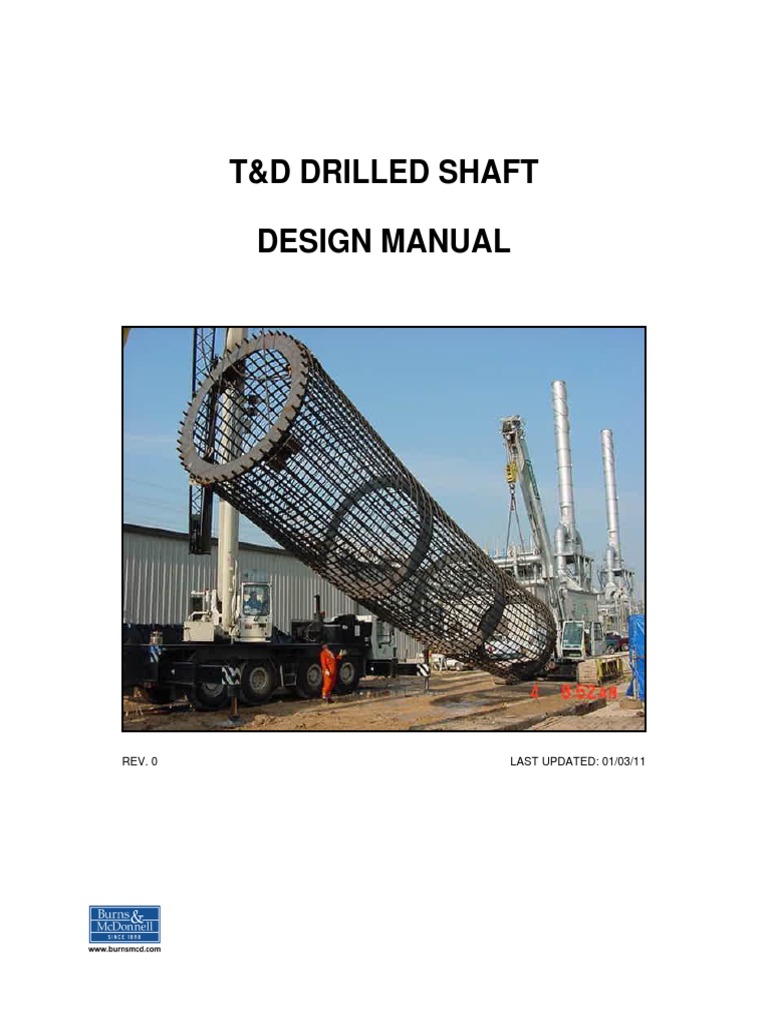 BMcD TnD Drilled Shaft Design Manual (2011) | PDF | Geotechnical ...