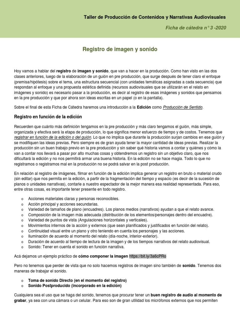 Ficha de Cátedra 3 2020 | PDF | Sonido
