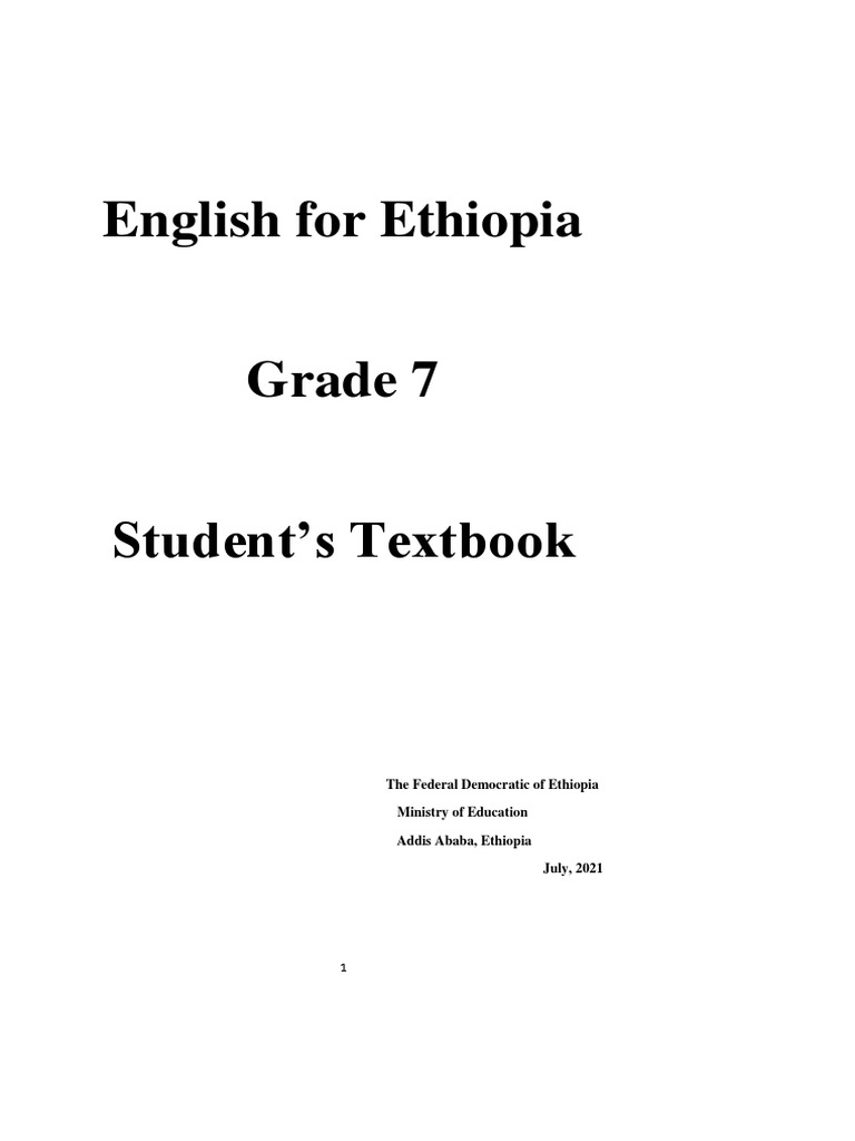 English Grade 7 Student's Textbook Zero Draft | PDF | Calendar
