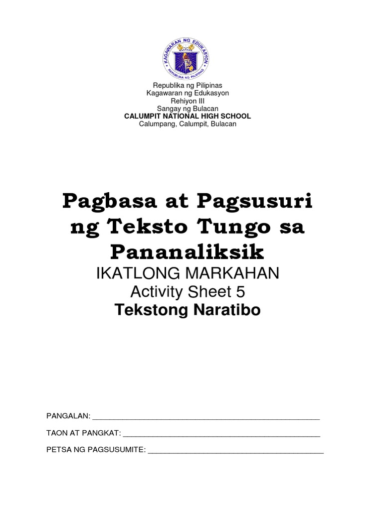 Pagbasa Las5 | PDF