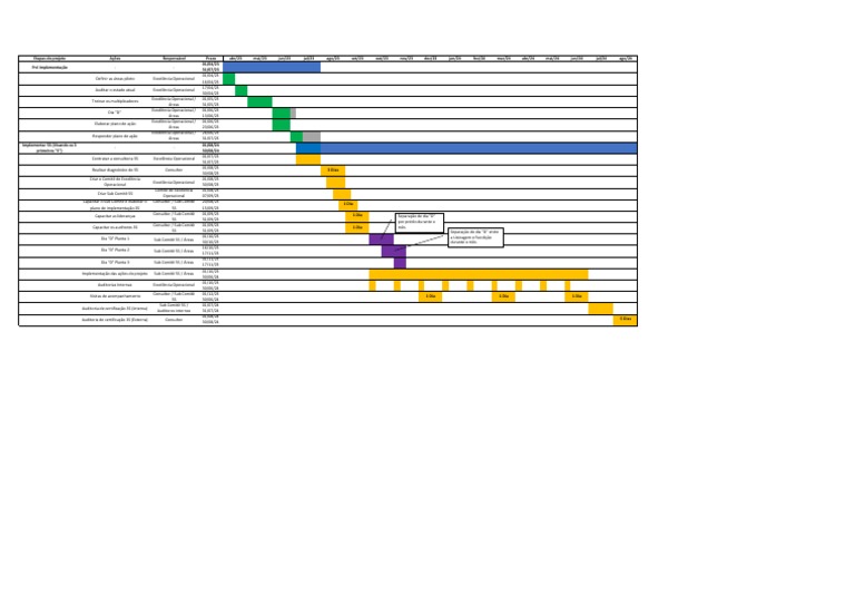 Cronograma 5S Simplificado | PDF