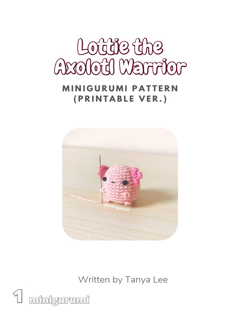 Axolotl Printpattern | Download Free PDF | Crochet | Yarn