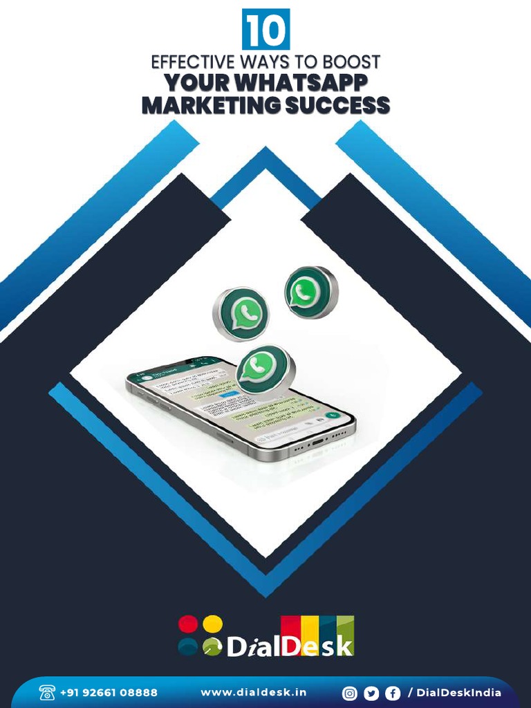 10 Effective Ways To Boost Your WhatsApp Marketing Success | PDF 10 Effective Ways To Boost Your WhatsApp Marketing Success | PDF