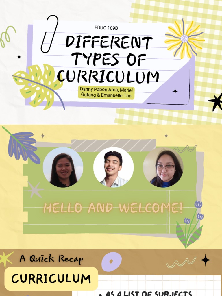 Types of Curriculum 2 | Download Free PDF | Curriculum | Teachers