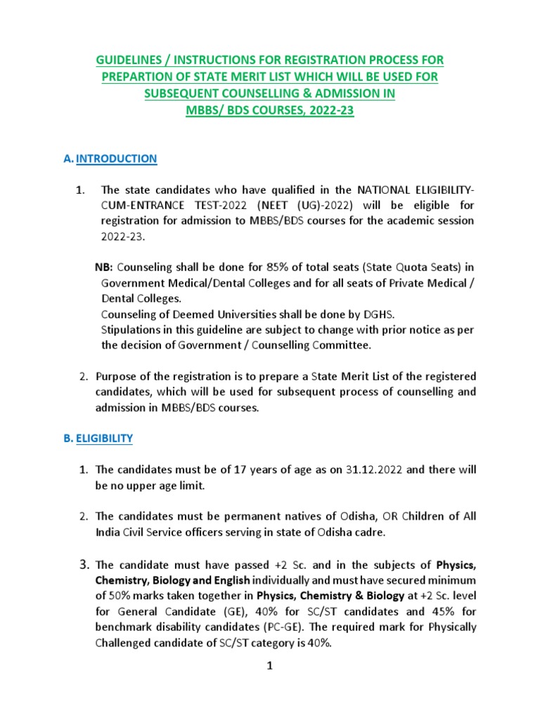 Instructions_for_Registration_for_MBBS_BDS_Courses_204 | PDF