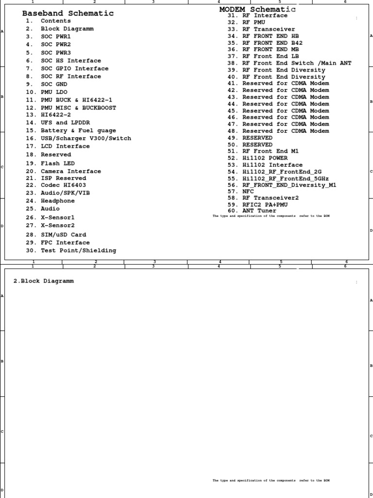 Honor 10 Lite (HL2HRYM) Schematic Diagram | PDF | Computer Hardware ...