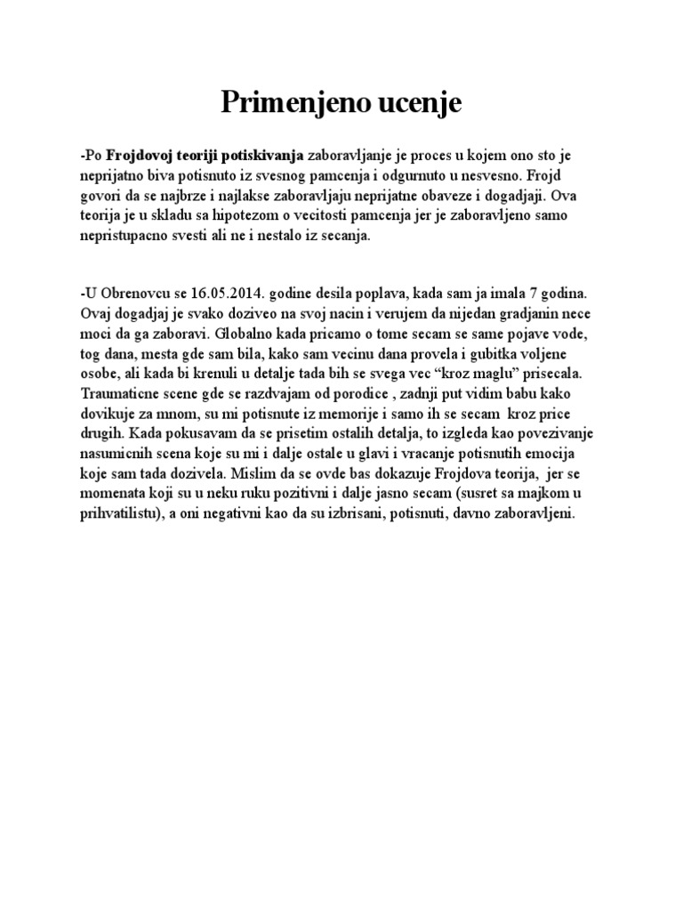 Primenjeno Ucenje | PDF