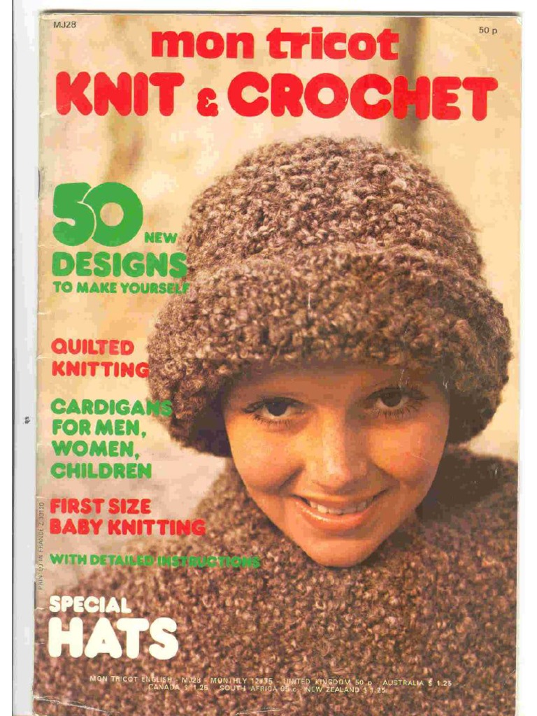 Mon Tricot - Knitting and Crochet - MJ28 | PDF