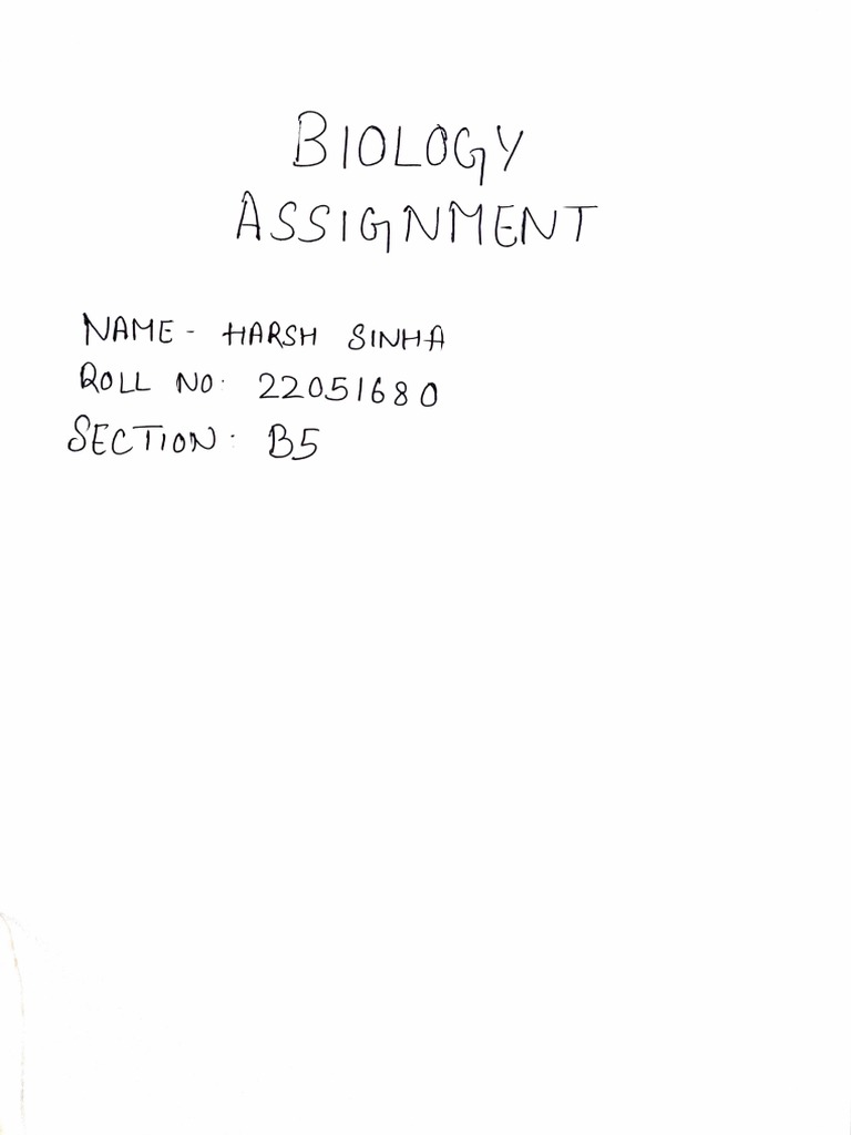 Bio Assignment | PDF | Tissue (Biology) | Microscopy