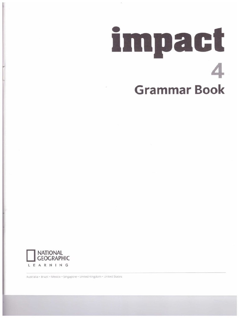 Impact 4 (Grammar Book) | PDF