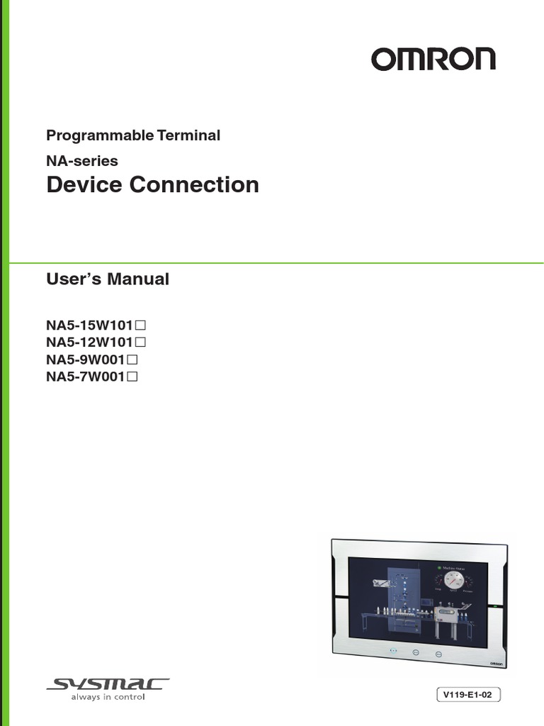 Omron HMI NA Series Connection With PLC Manual | PDF | Electromagnetic ...