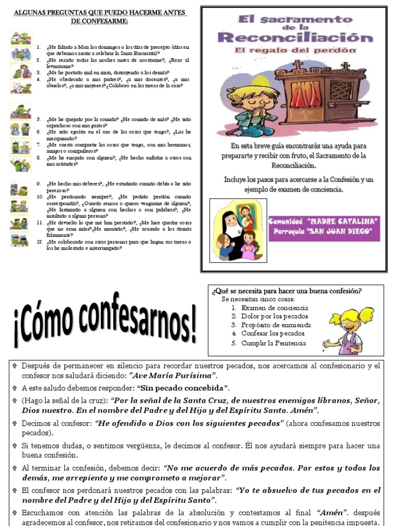 reconciliacion para niños | PDF | Adoración Cristiana Y Liturgia