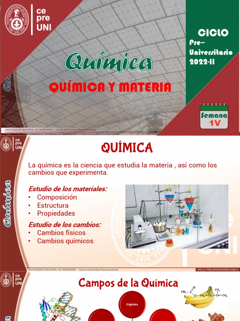 1.1 Química y Materia | PDF | Mezcla | Química