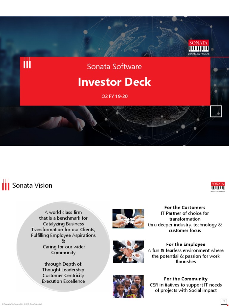 Sonata Investor Presentation | PDF | Cloud Computing | Business