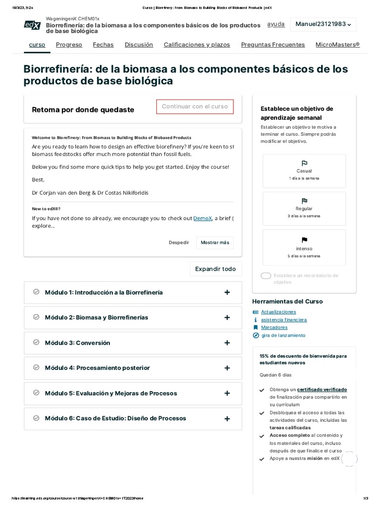 Curso - Biorefinery - From Biomass To Building Blocks of Biobased ...