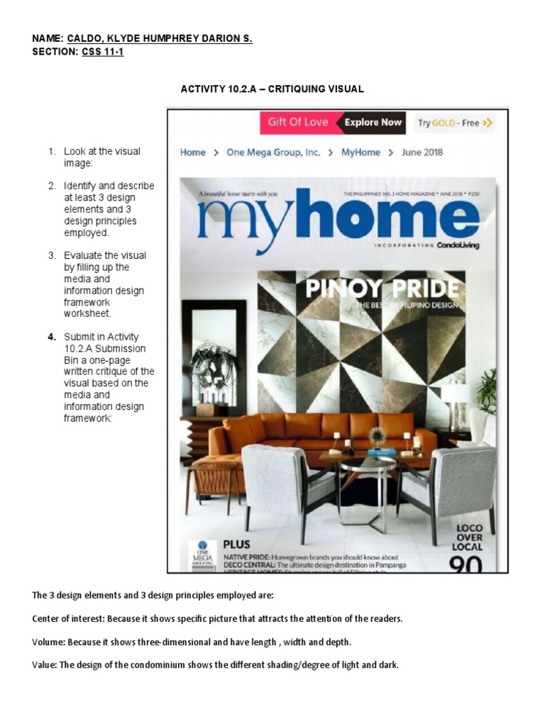 Visual Critique Of Condominium Design Pdf Communication Human