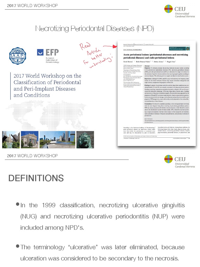 NPD, PA and EPL | PDF | Periodontology | Necrosis