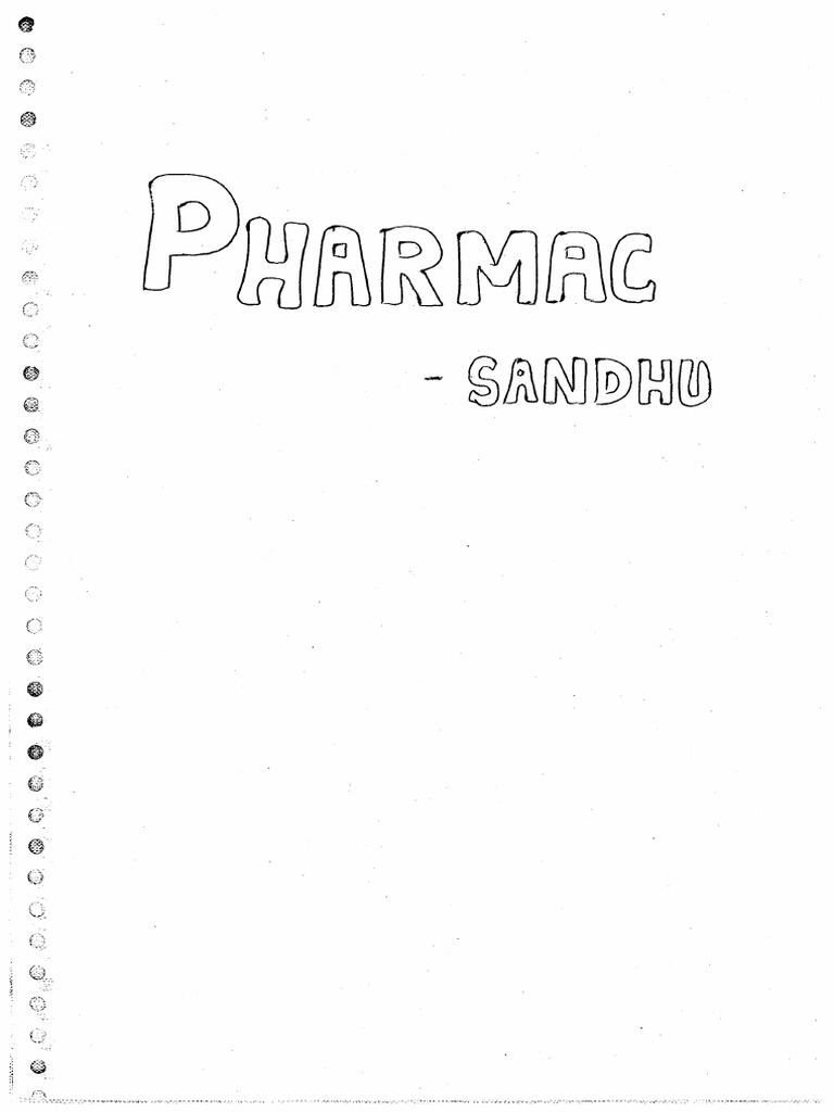 Harpal Sing Sandhu Vet Pharmacology | PDF