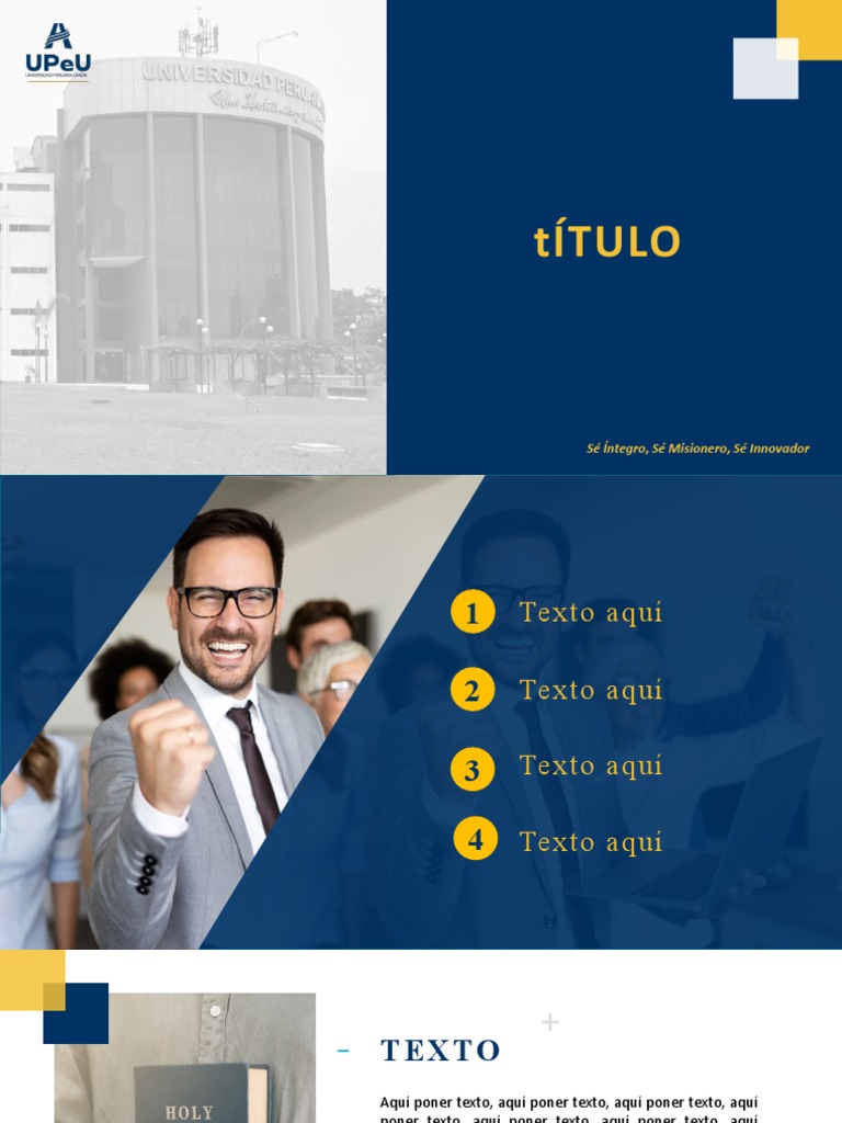 Plantilla Upeu | PDF
