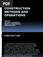 Construction Methods and Operations | PDF | Concrete | Architecture