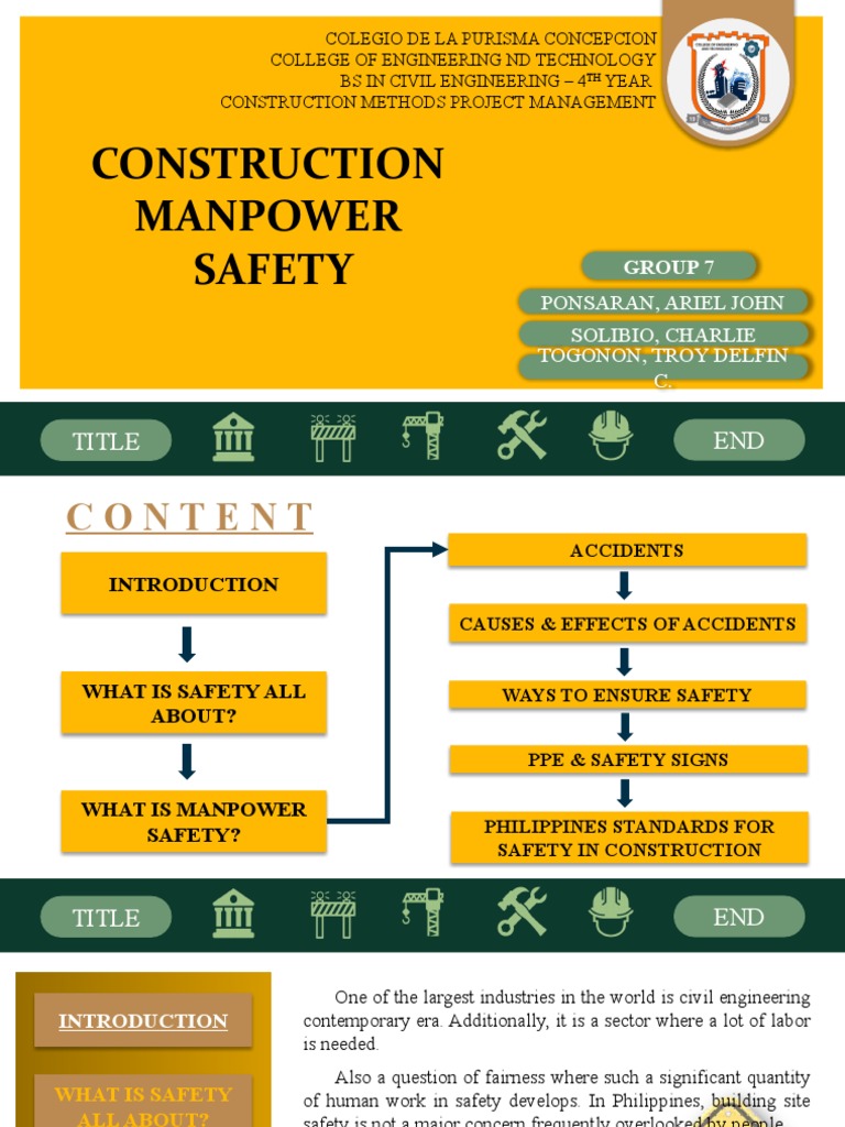 Construction Manpower Safety | PDF | Personal Protective Equipment ...