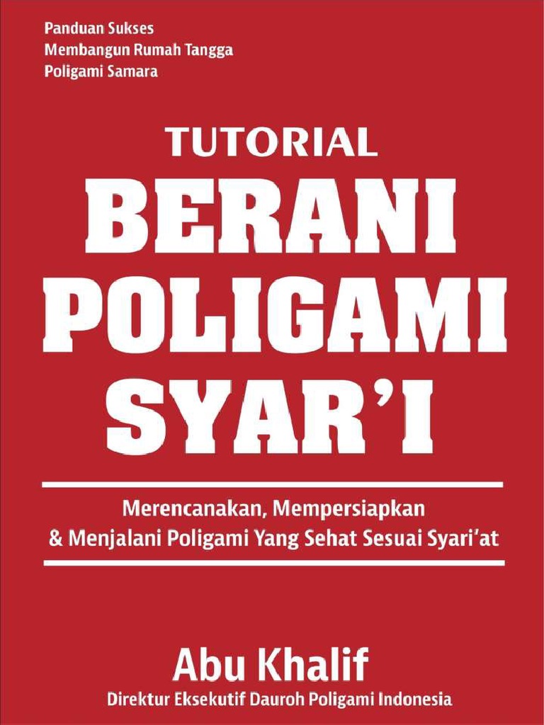 1tutorial Berani Poligami Syar'I-82 HLM | PDF