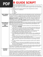 Tour Guiding Script | PDF