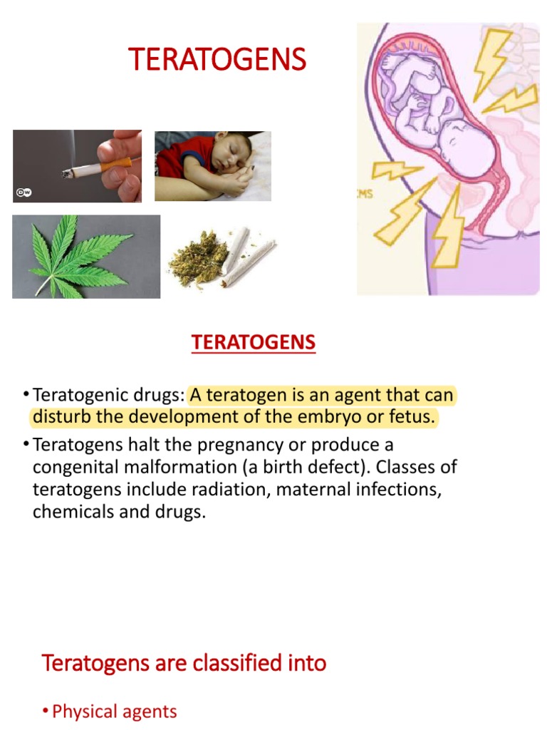 19) Unit V Teratogens | PDF | Fetus | Cannabis