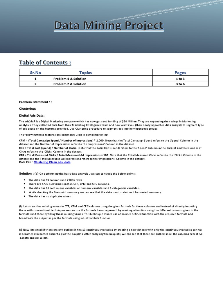 Pranjal - Singh - 25.12.2022 - Data Mining Project | PDF | Principal Component Analysis ...