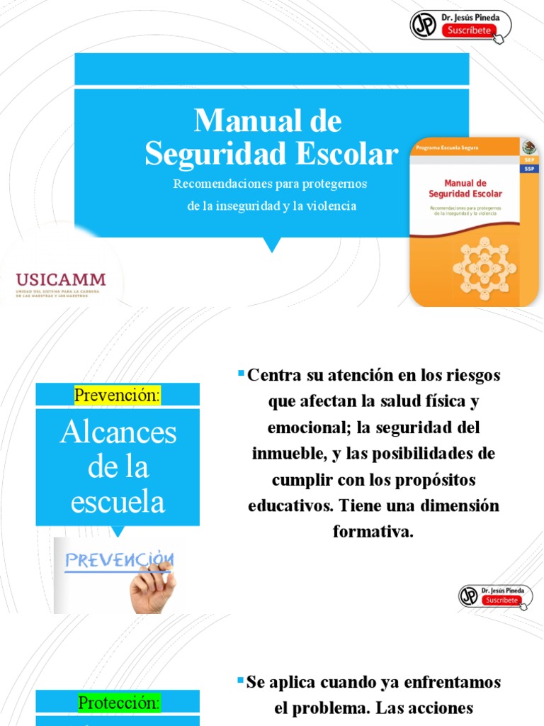 Manual De Seguridad Escolar Pdf Valores Defensa Civil