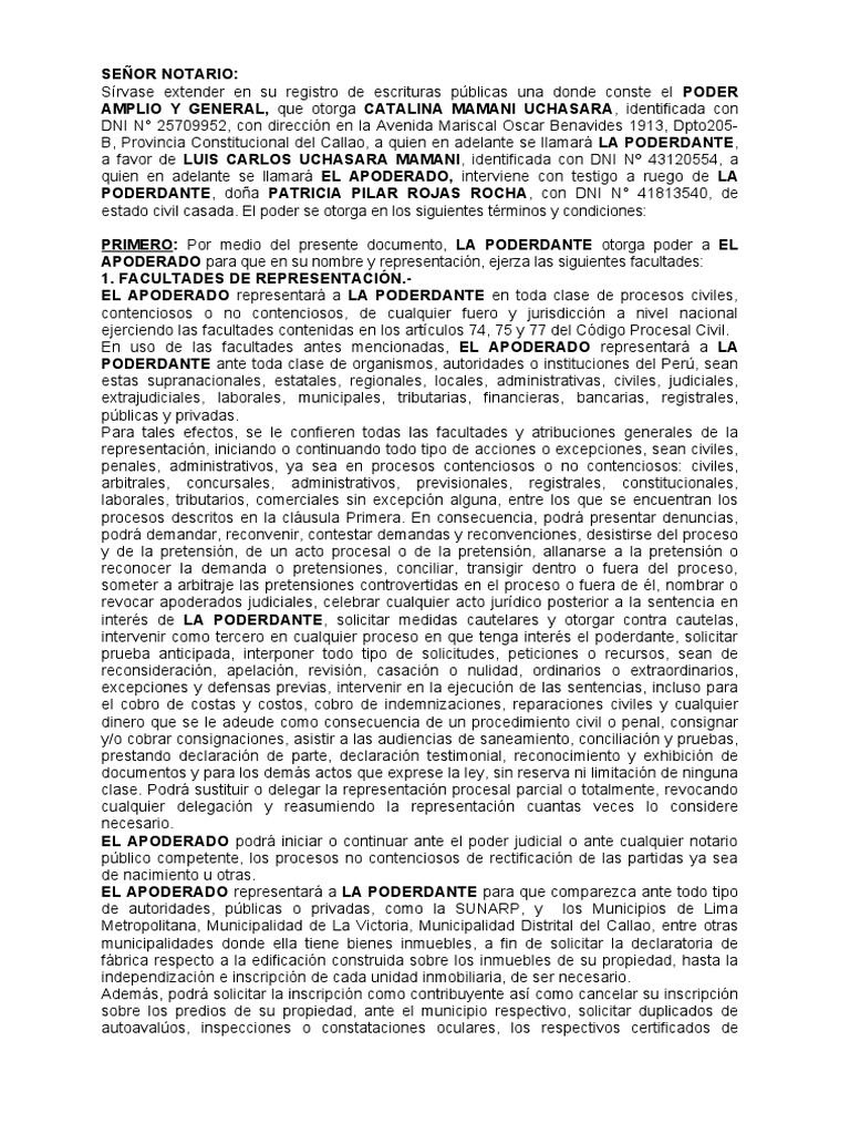 PODER Con Testigo a Ruego | PDF | Bancos | Tarjeta de débito