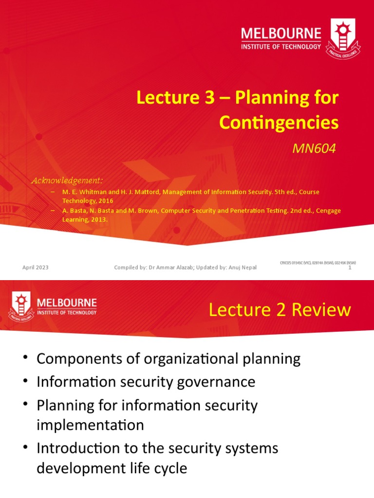 Contingency Planning Essentials Guide | PDF | Disaster Recovery ...